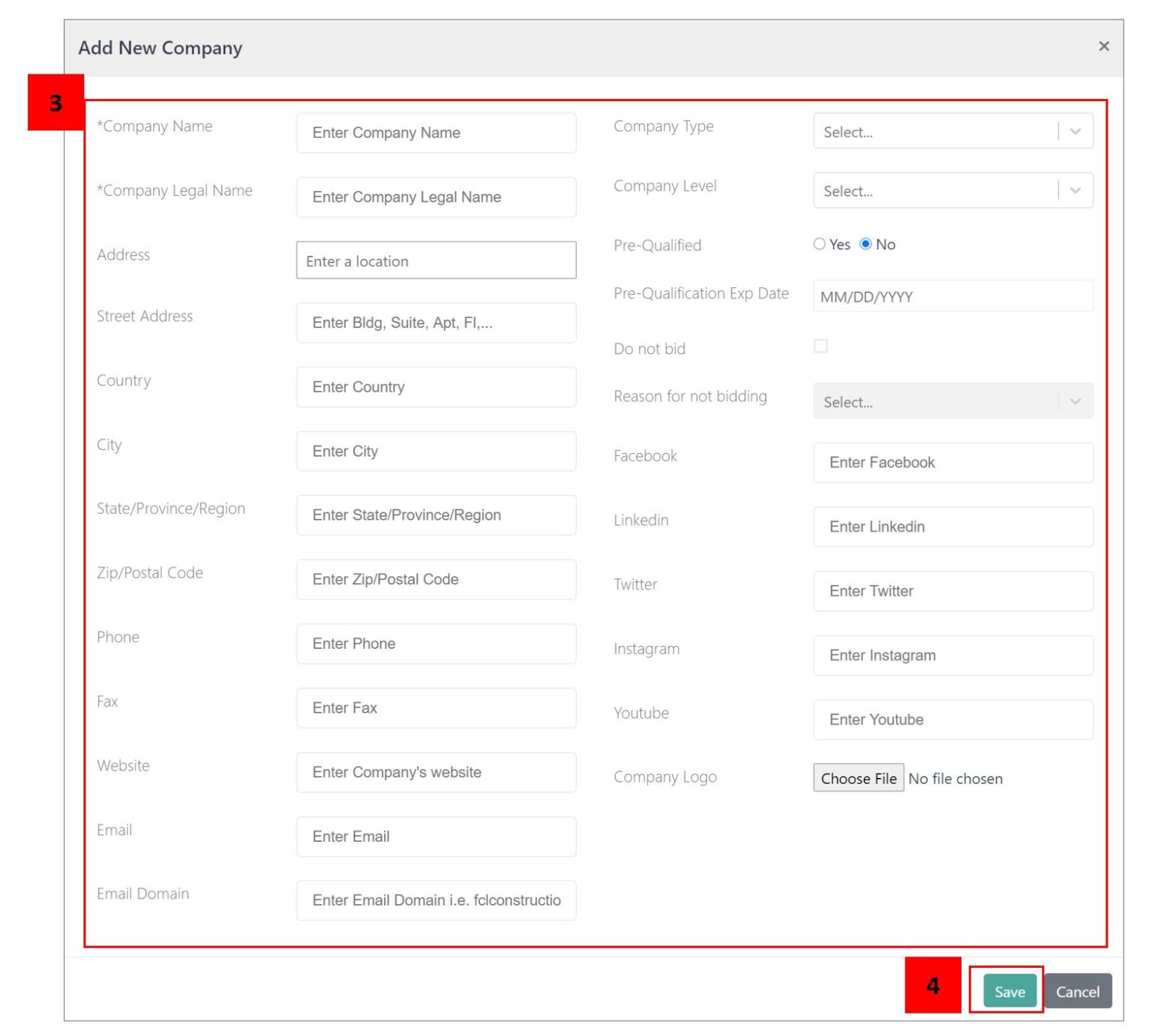 Add Contacts and Customers in iDeal Construction CRM